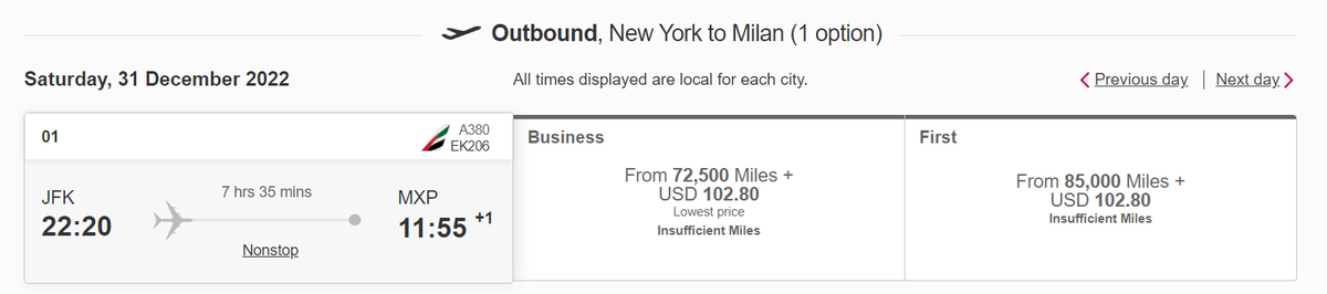 Emirates Skywards increases award prices again - The Points Guy