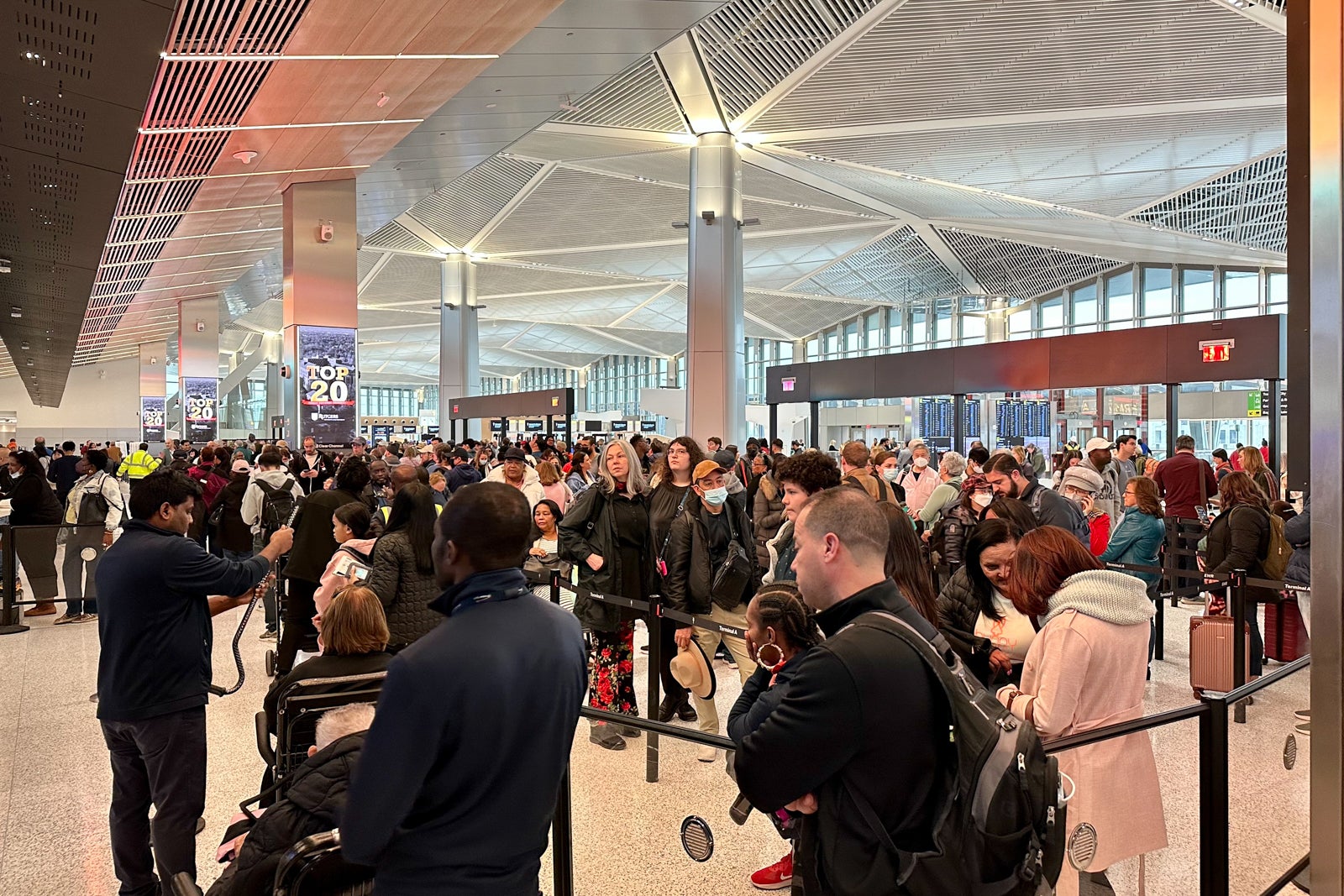 Newark’s stunning new Terminal A is now open, but with serious 1st-day ...