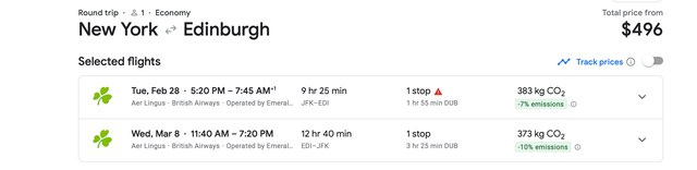 Flights to Edinburgh, Scotland, from the US under $500 - The Points Guy