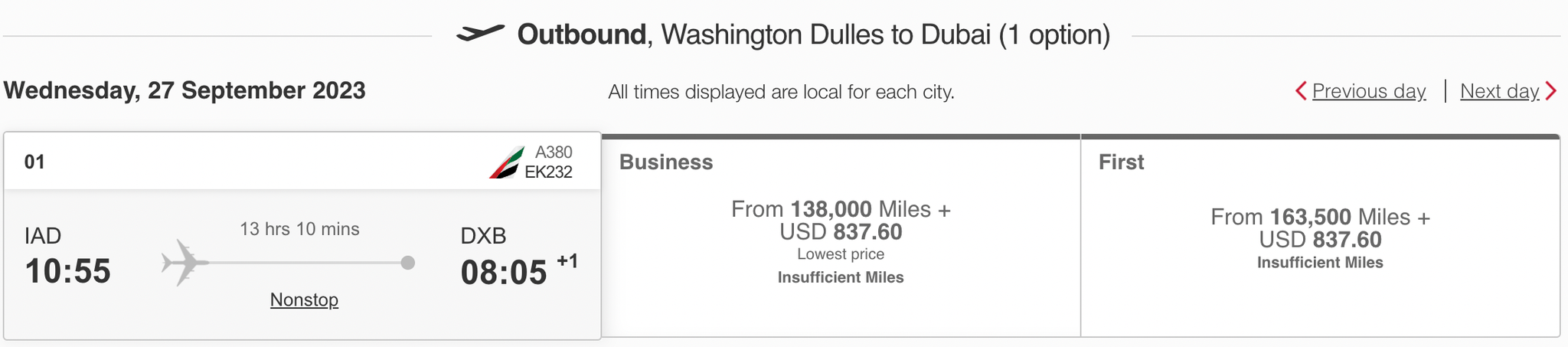 Emirates first class now bookable with Aeroplan points - The Points Guy