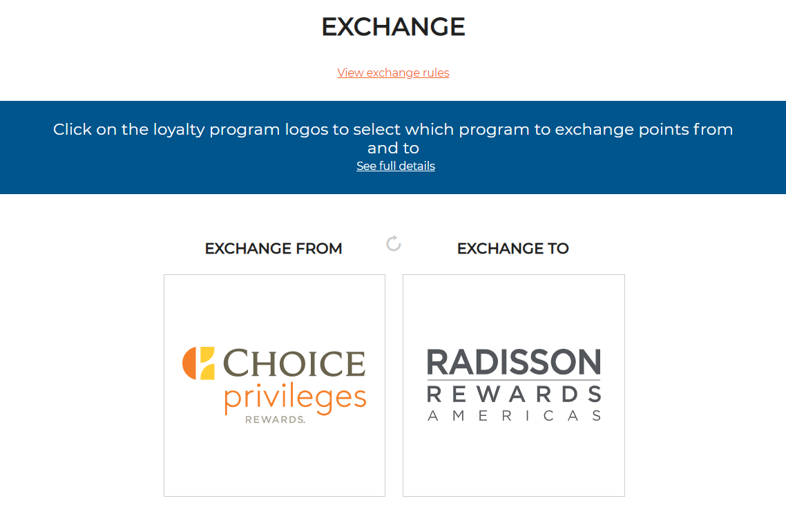 Exchange Choice Privileges and Radisson Rewards Americas points - The ...
