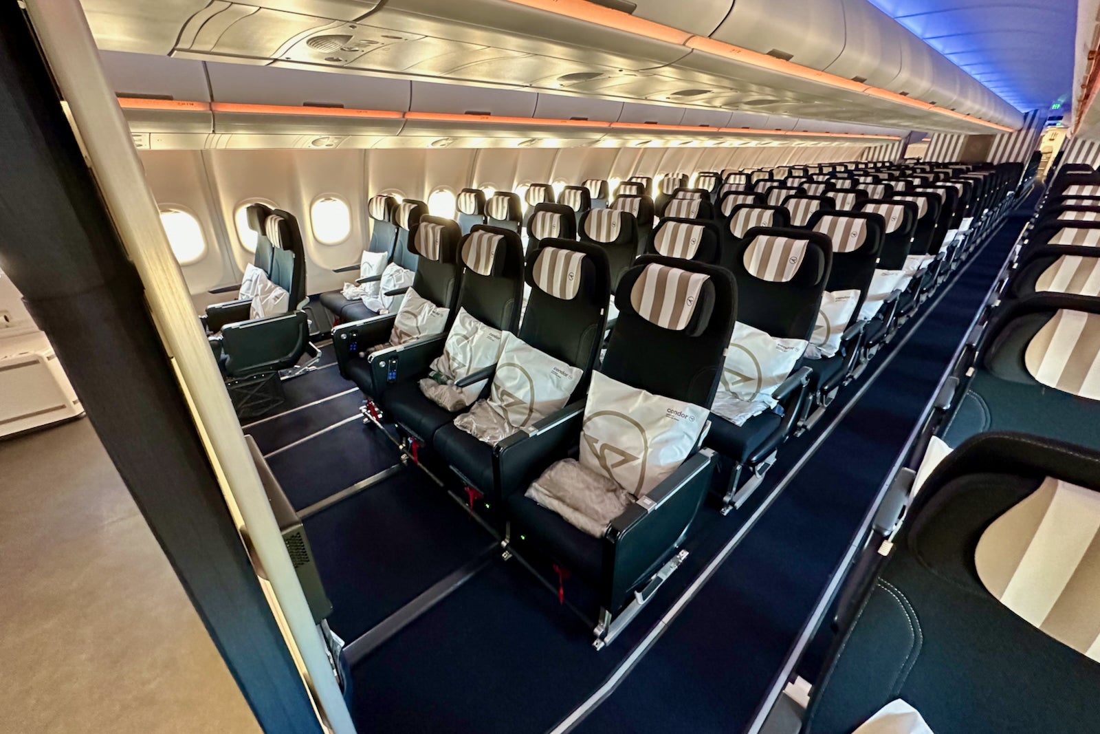 Inside Condor’s new premium economy, coach cabins, with one-way fares ...