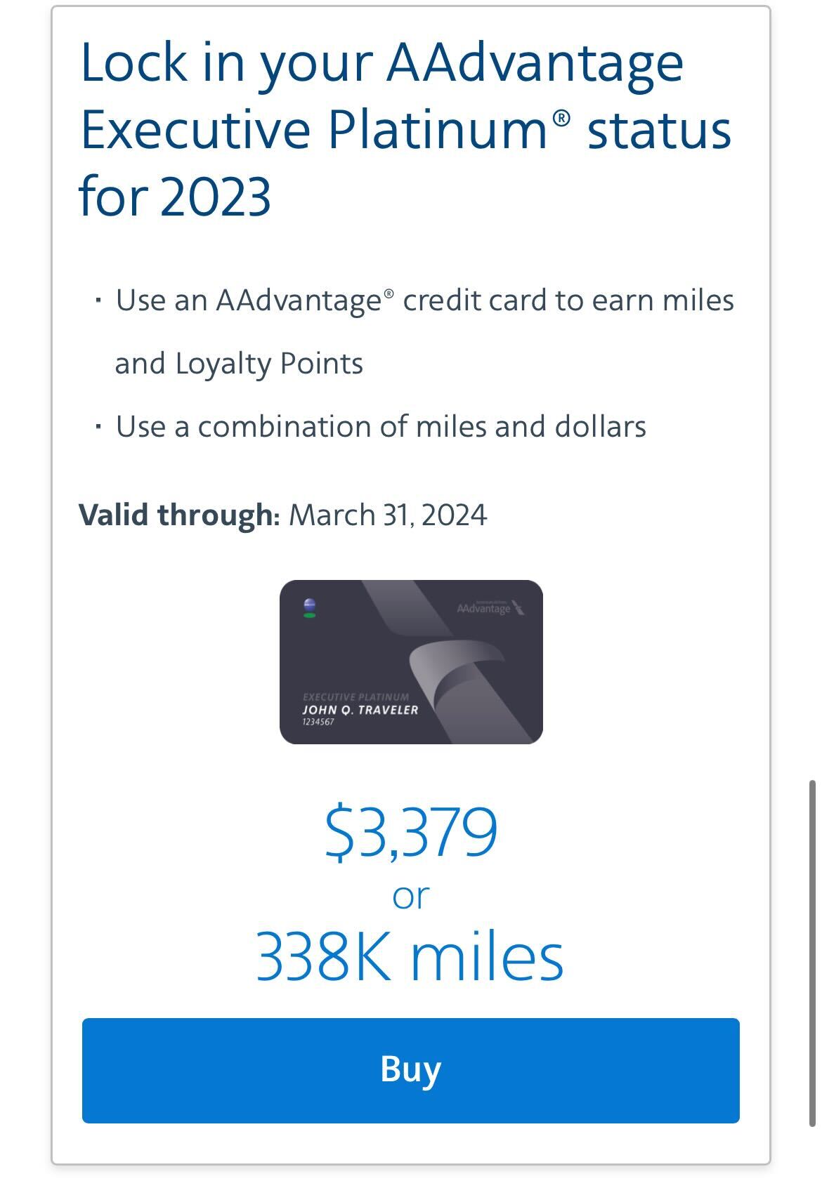 Buy up to American Airlines status - The Points Guy