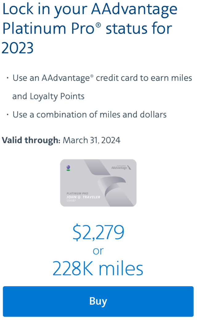 Buy up to American Airlines status - The Points Guy