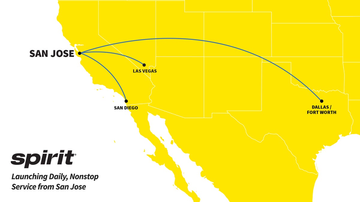 Spirit adds its 7th city in California: San Jose - The Points Guy