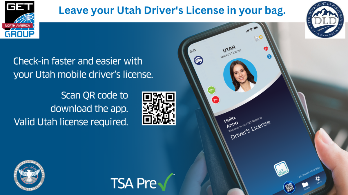 Utah becomes 1st state to accept mobile IDs on any phone for TSA security - The Points Guy