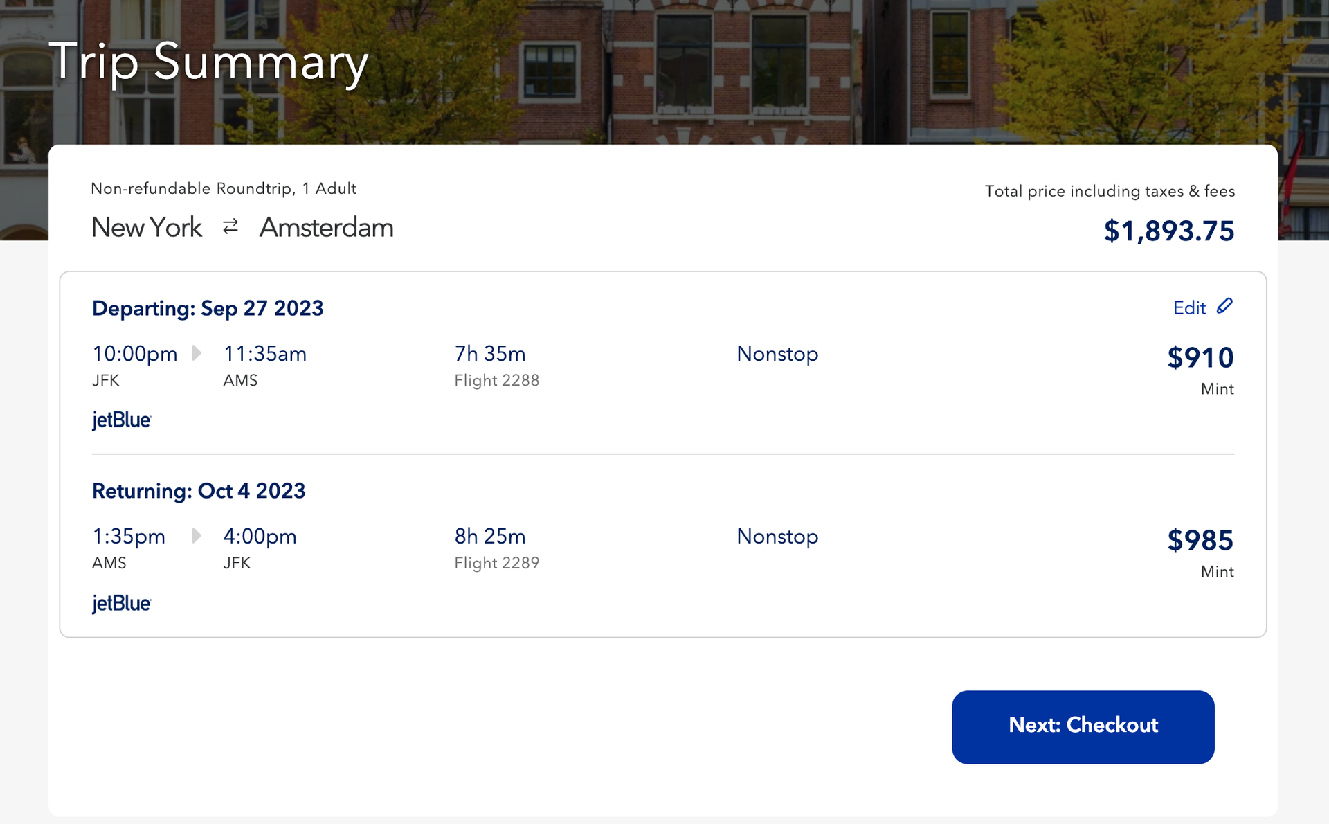 New JetBlue route: Fly to Amsterdam from NYC from $475 round-trip - The ...
