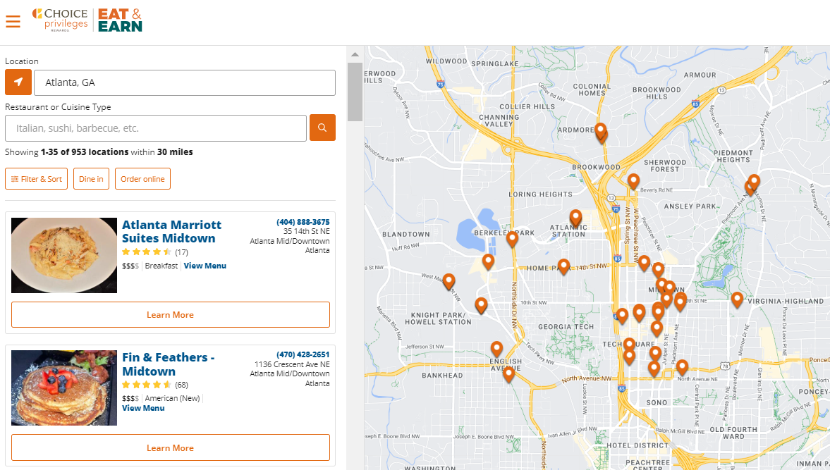 Choice Privileges Eat & Earn dining rewards program - The Points Guy