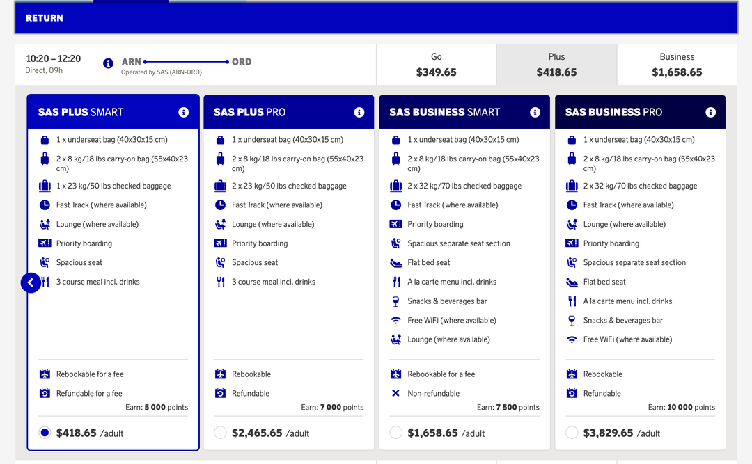 Get discounted premium economy flights to Europe on SAS, starting at ...