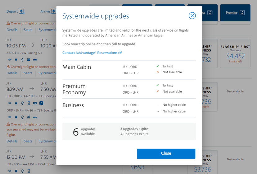 How to use American Airlines systemwide upgrades - The Points Guy