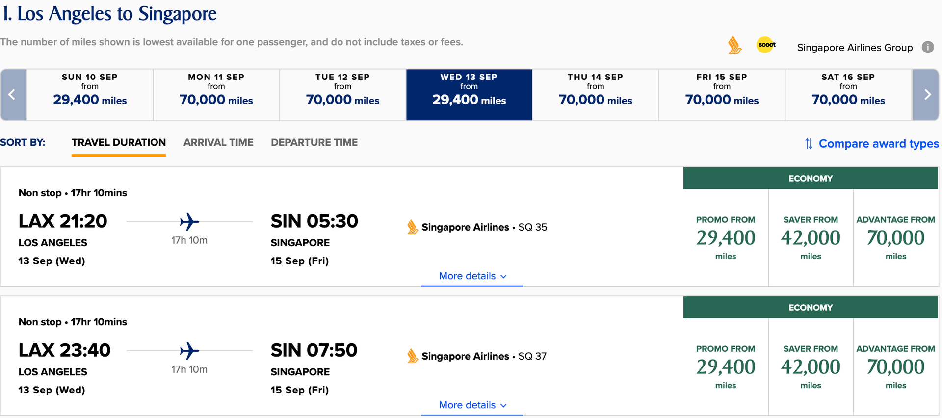 Singapore KrisFlyer Spontaneous Escapes promo awards - The Points Guy