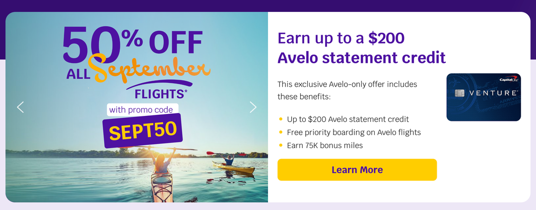 Get half off all Avelo flights in September - The Points Guy