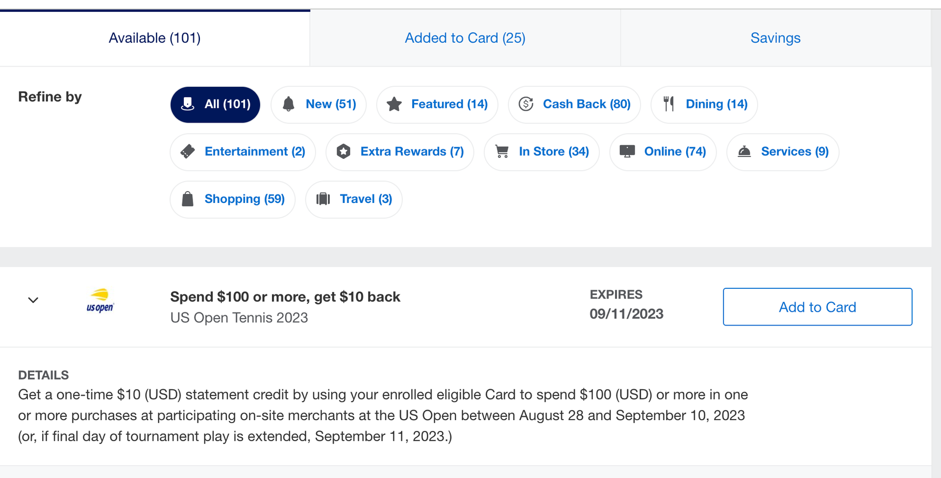 Amex Platinum cardholders can reserve US Open Tennis Championships ...
