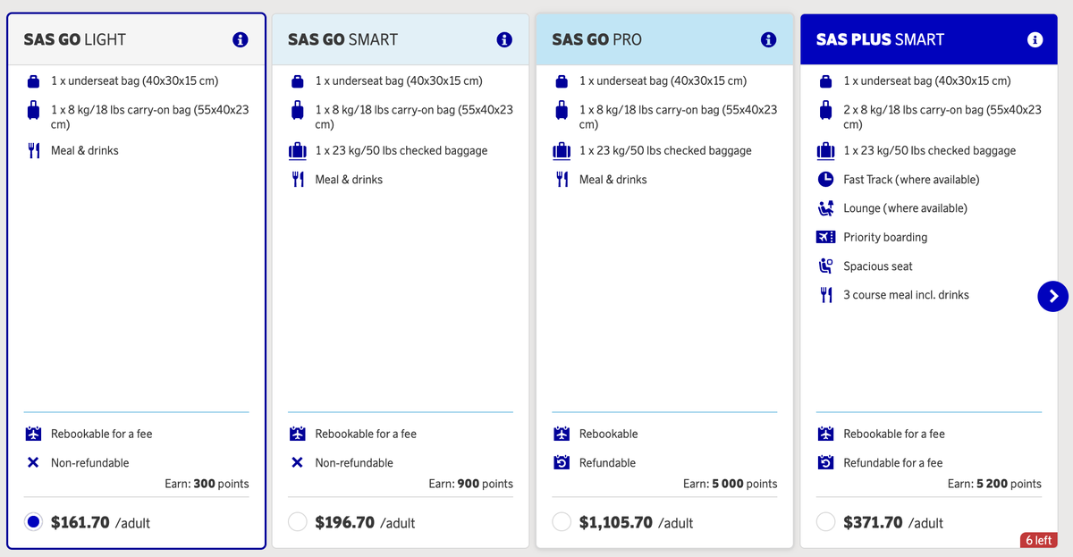 SAS offering a sale on economy and premium economy tickets to Europe ...