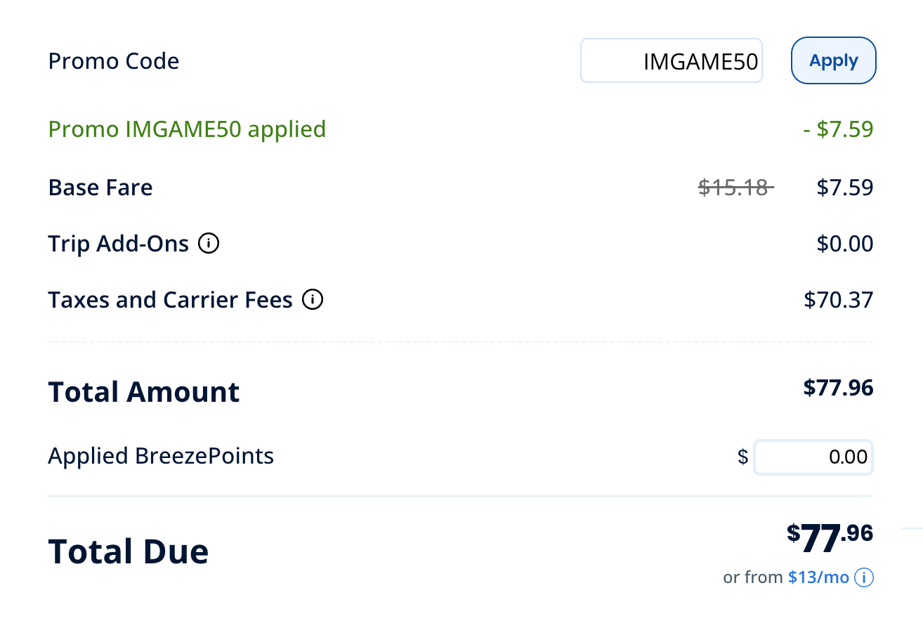 Breeze announces its biggest sale ever with 50% off all routes - The ...