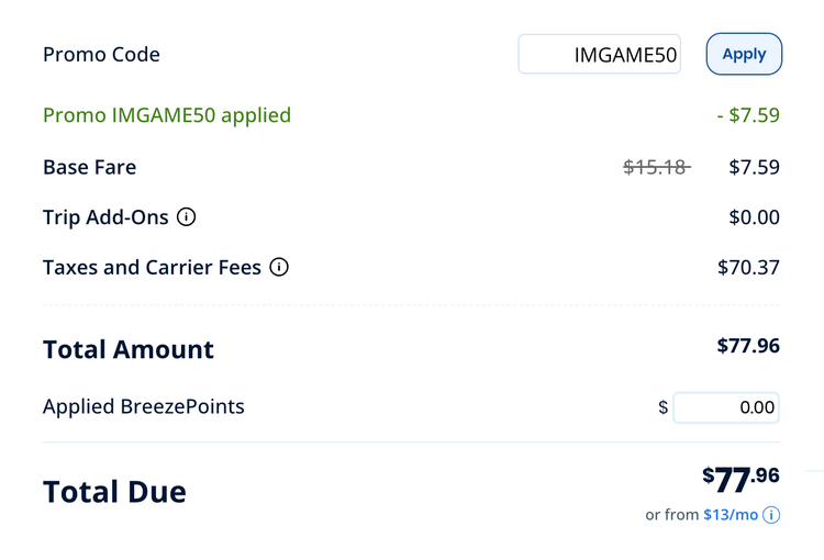 Breeze announces its biggest sale ever with 50% off all routes - The ...