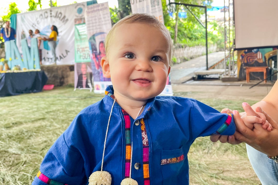 TPG at the PeaceJam Guatemala conference in 2023 - The Points Guy