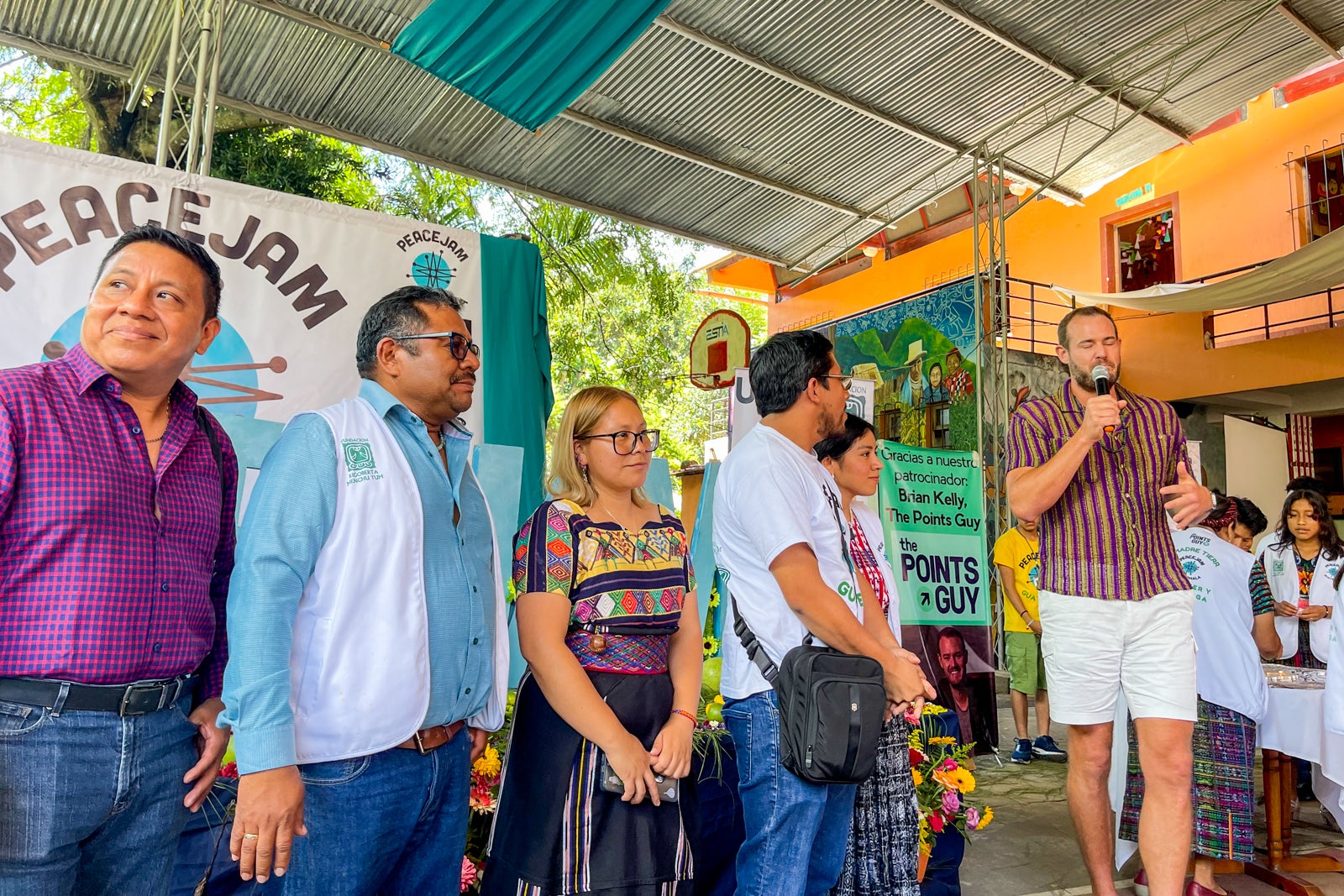 TPG at the PeaceJam Guatemala conference in 2023 - The Points Guy