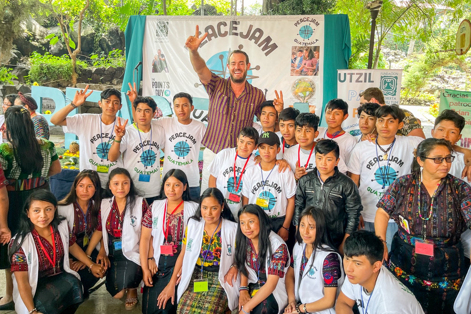 TPG at the PeaceJam Guatemala conference in 2023 - The Points Guy