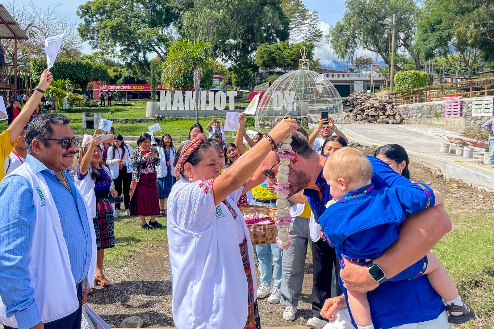 TPG at the PeaceJam Guatemala conference in 2023 - The Points Guy