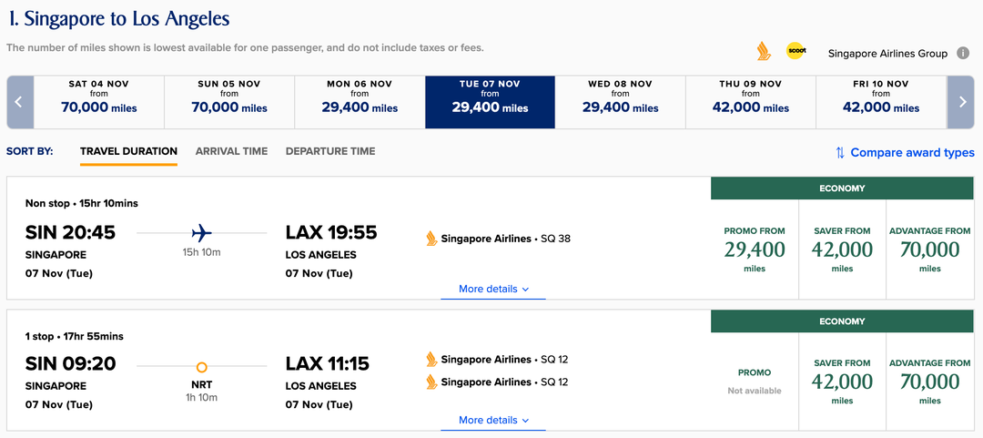 Singapore KrisFlyer Spontaneous Escapes is offering a 30% discount on ...