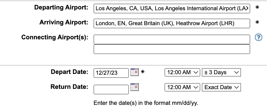 ExpertFlyer guide: How to search award flights and set alerts - The ...