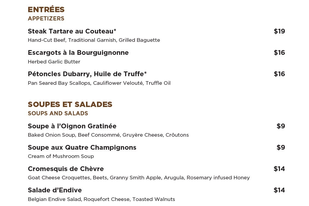 Le Bistro NCL menu: A guide to French food on Norwegian cruises - The ...