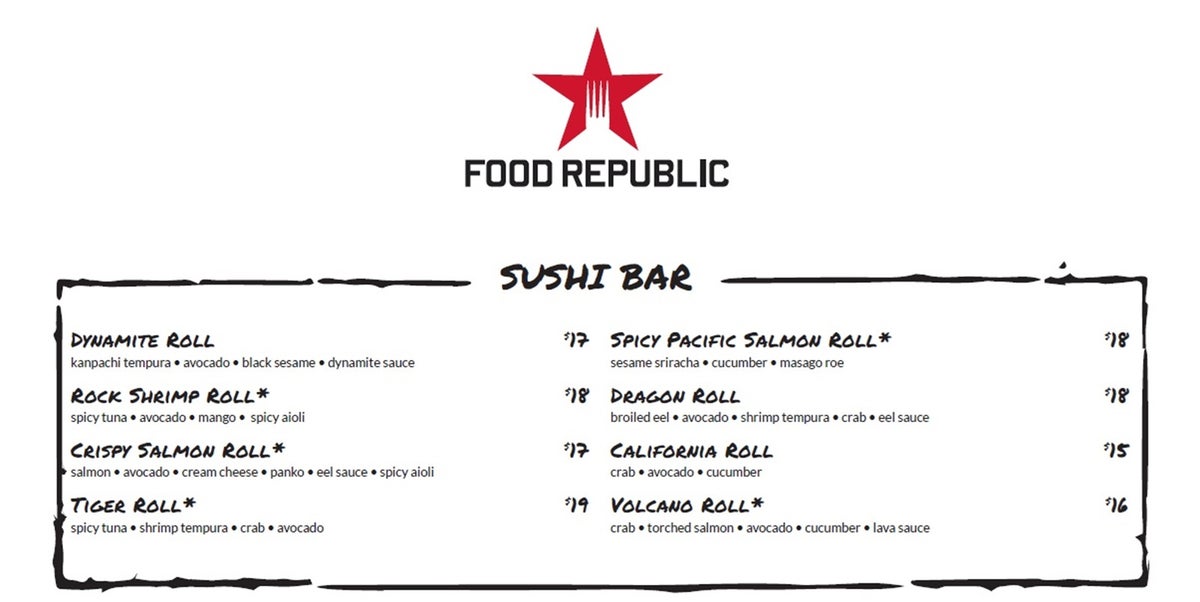 NCL's Food Republic menu: Learn all about this cruise restaurant - The ...