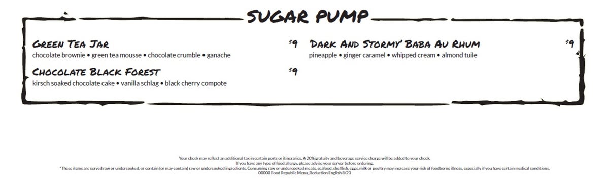 NCL's Food Republic menu: Learn all about this cruise restaurant - The ...