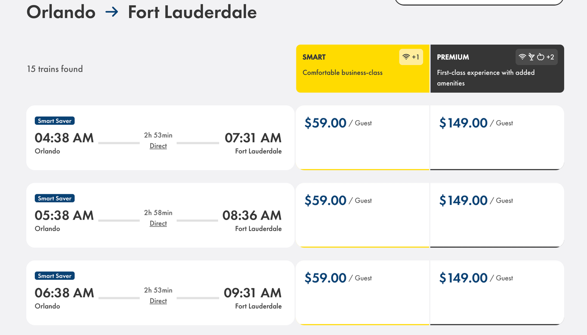 Brightline has kicked off its Black Friday sales early with $59 fares ...