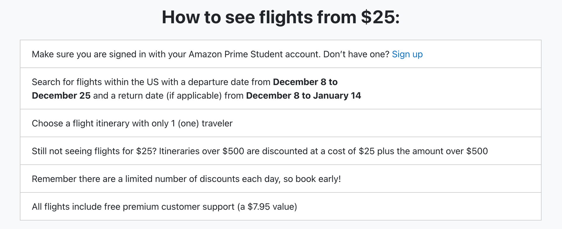 Amazon Prime Student members can book $25 flights - The Points Guy