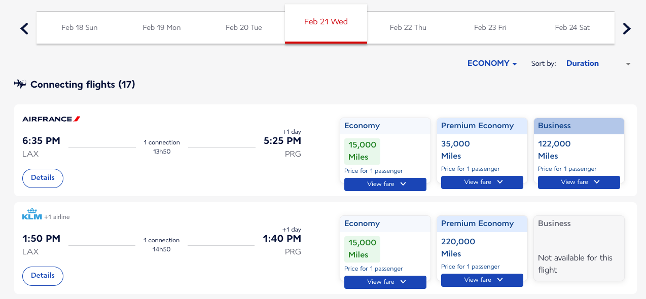 Flying Blue Promo Rewards: Flights to Europe starting at 15K miles ...