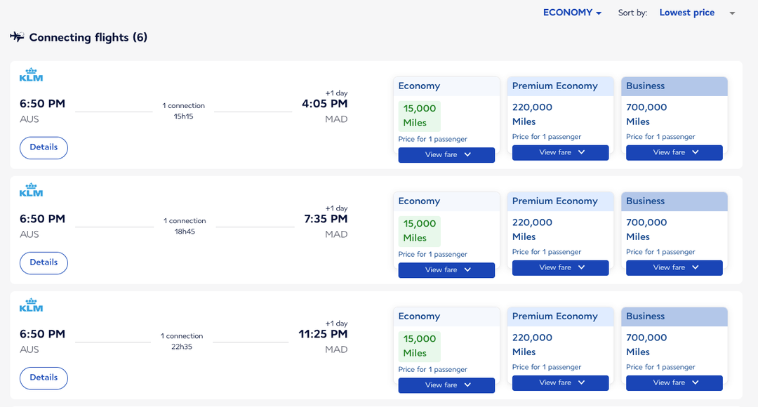 Flying Blue Promo Rewards: Flights to Europe starting at 15K miles ...