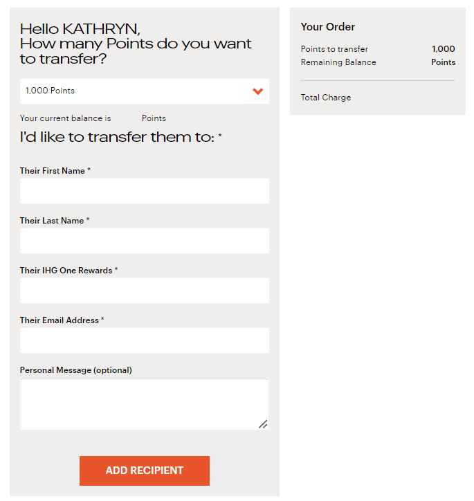 Transfer IHG points for free to other members: Here's how - The Points Guy