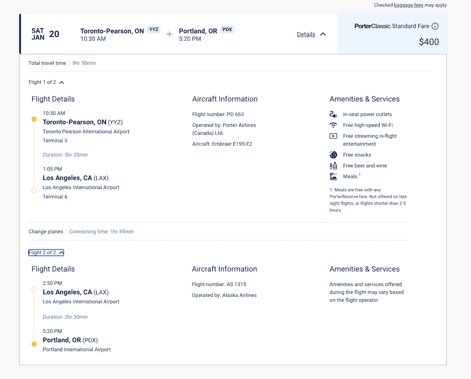 Alaska Airlines forms partnership with Porter Airlines - The Points Guy