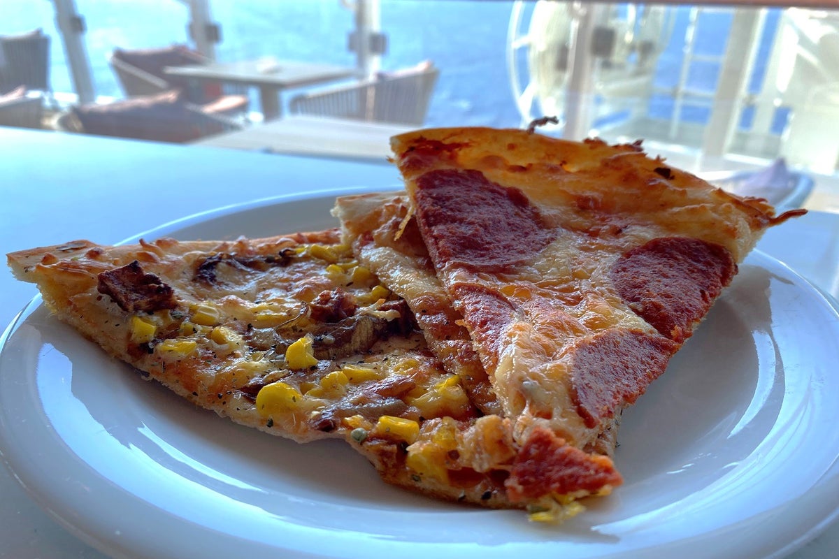 Which line has the best cruise pizza? I ordered pies and slices across ...