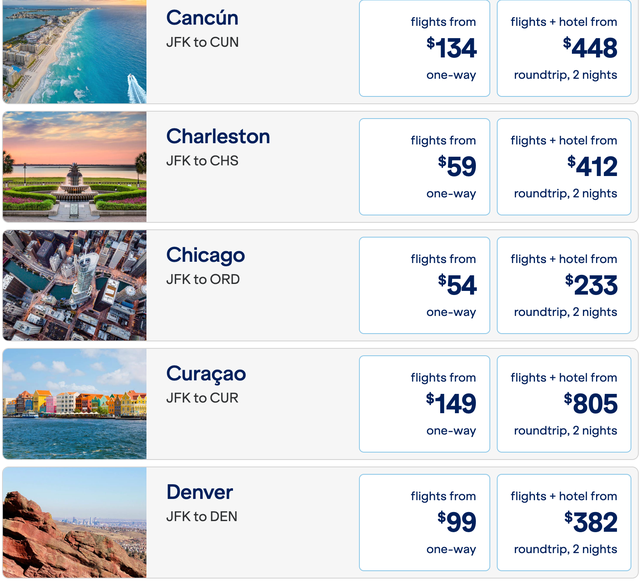 JetBlue’s Big Winter Sale is back, with one-way fares starting at $39 ...