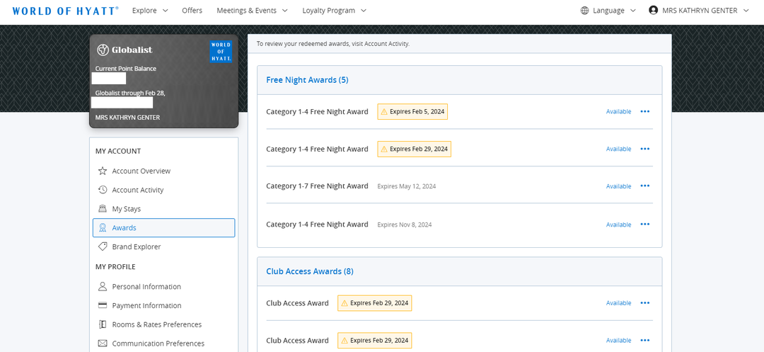 How to gift World of Hyatt awards to other members - The Points Guy