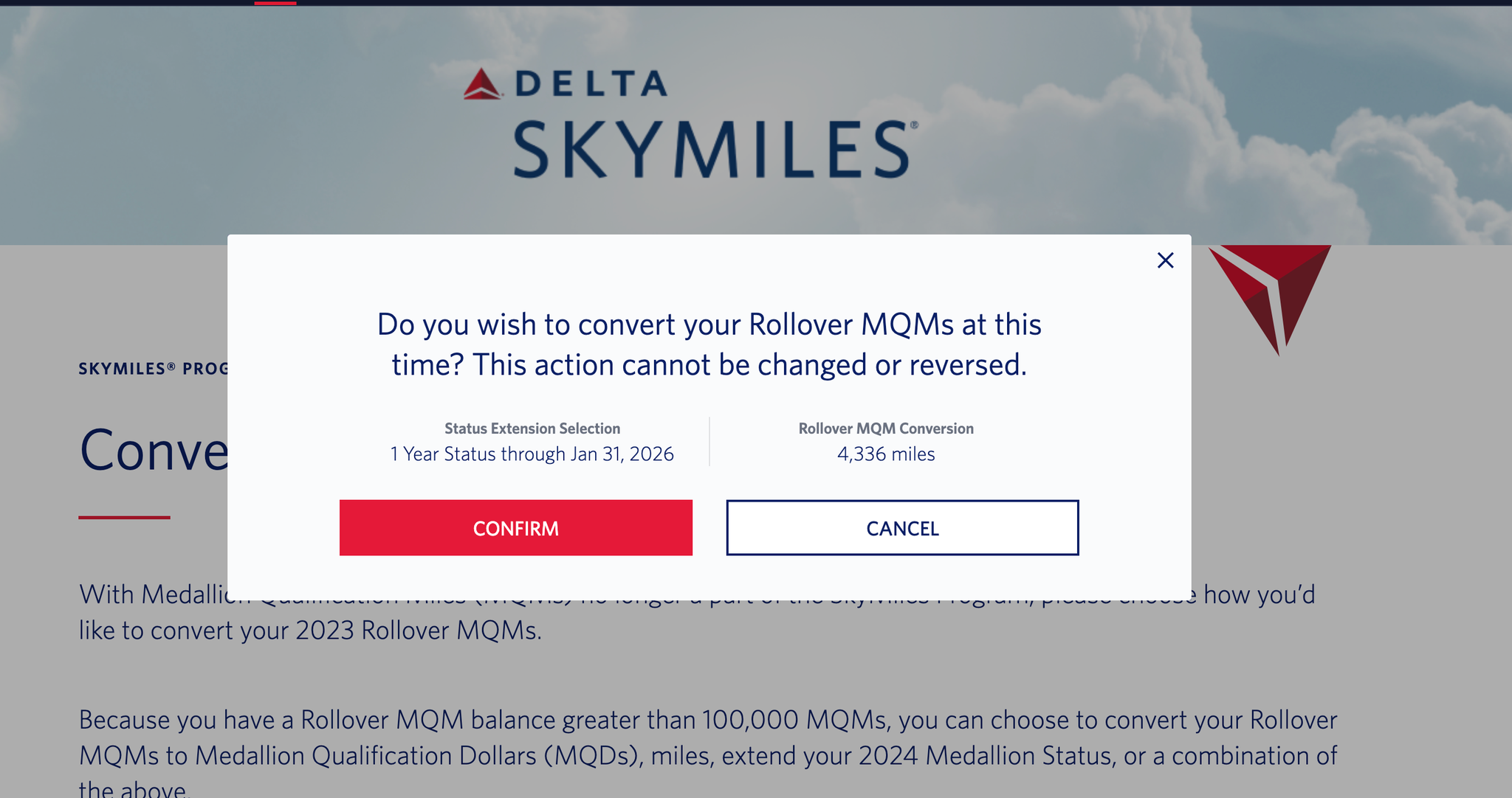 Delta MQM rollover conversion choices now live: Here's how to do it ...