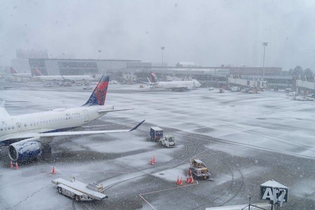 Thousands of flights delayed or canceled as winter weather hits ...