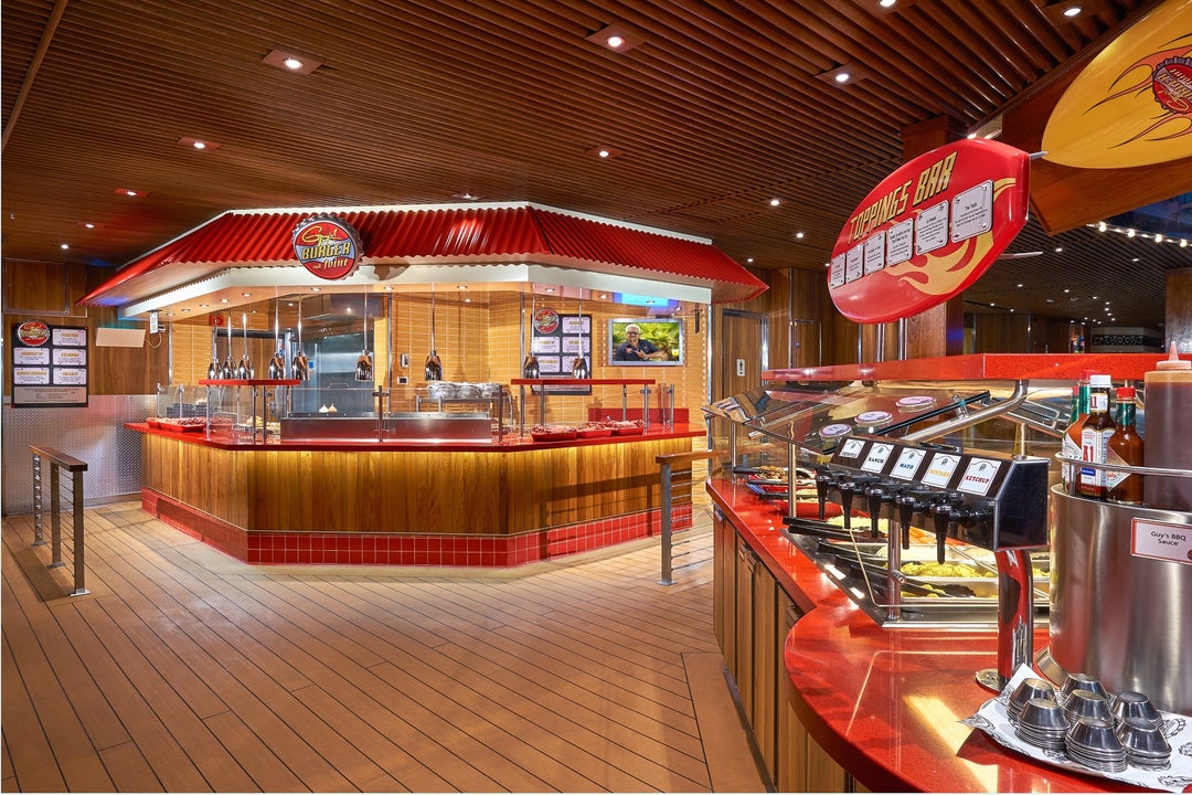 Guy’s Burger Joint, Carnival Cruise Line’s burger restaurant (with menu ...