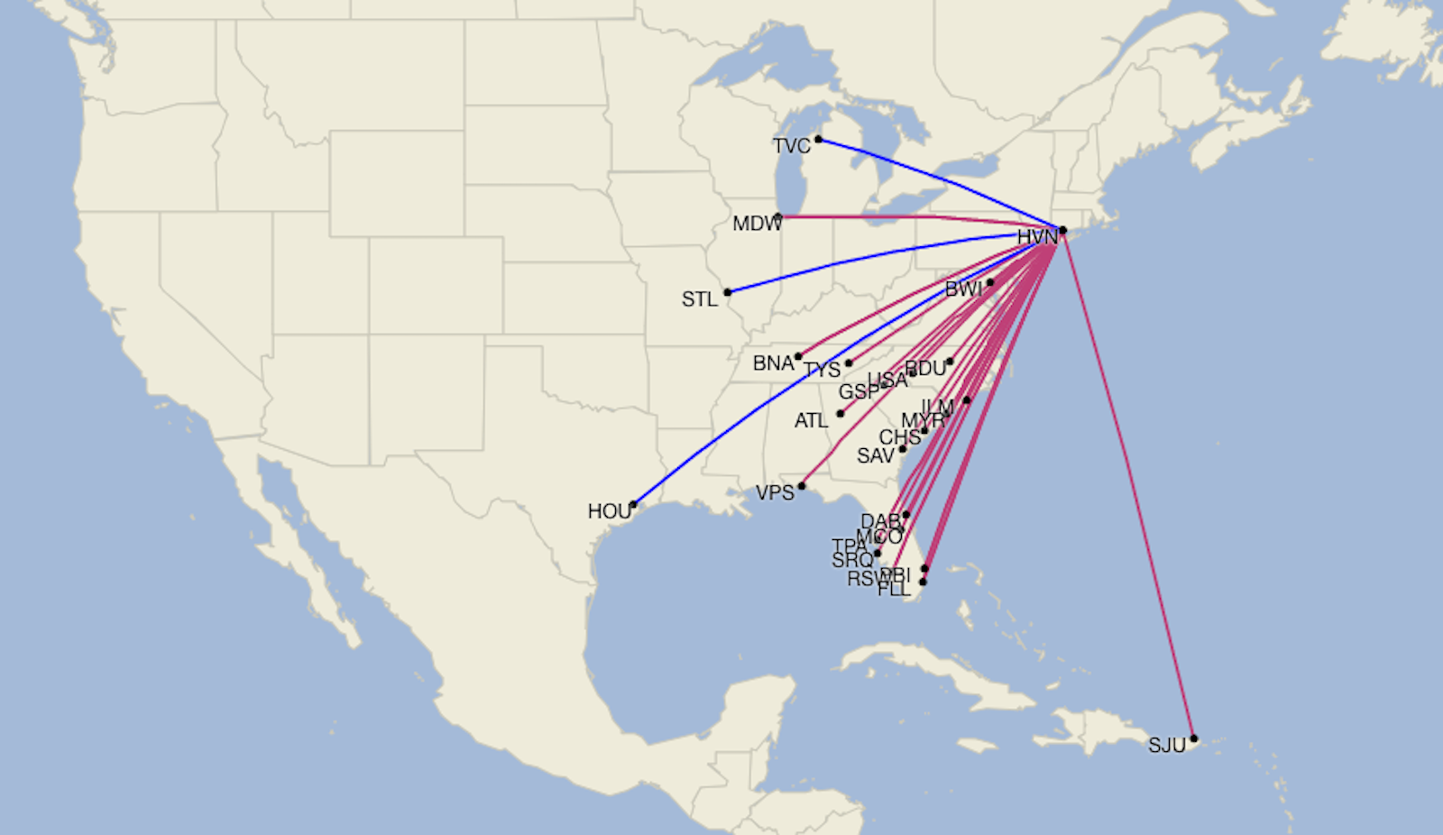 Avelo to launch 3 more routes from New Haven, including Houston - The ...