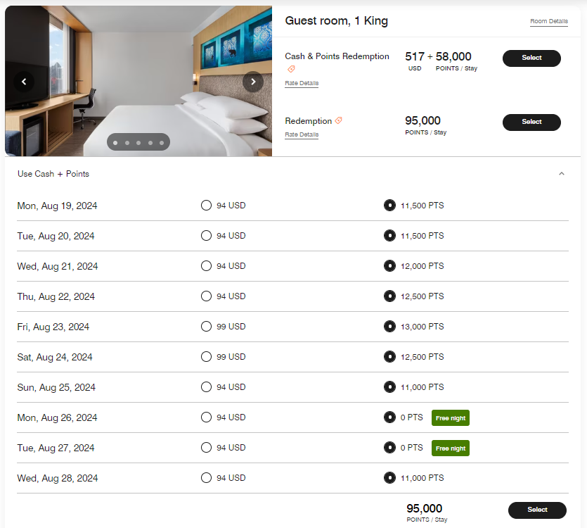 Get a fourth or fifth night free when redeeming points - The Points Guy