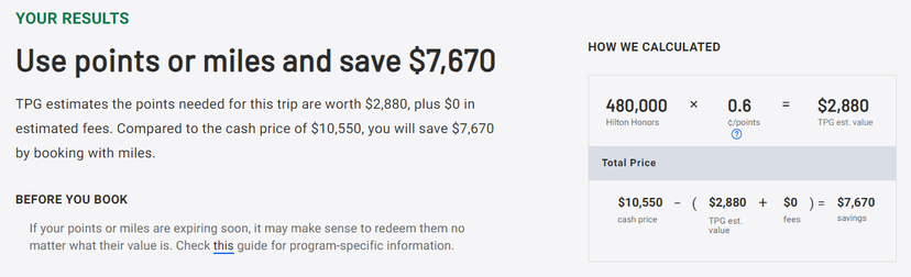 Calculating redemption values when you use points and miles - The ...