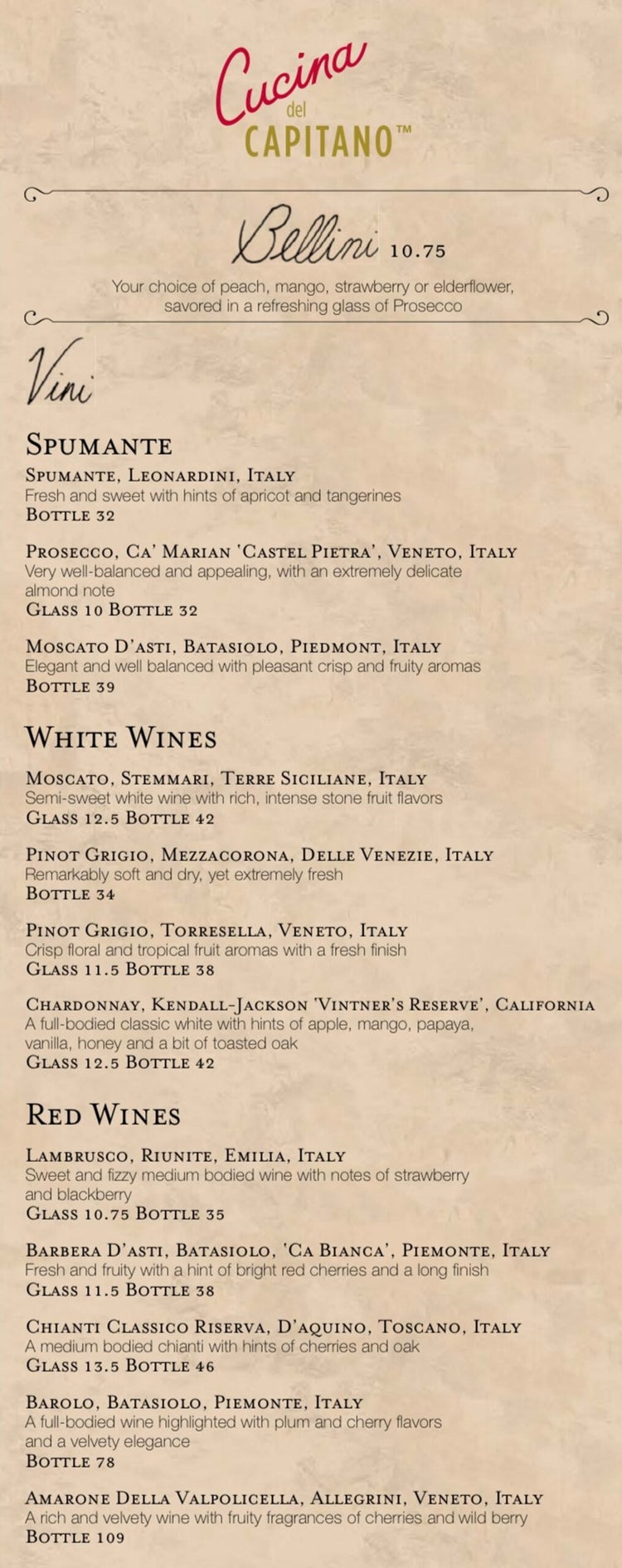 Cucina del Capitano: Carnival Cruise Line's Italian restaurant - The ...