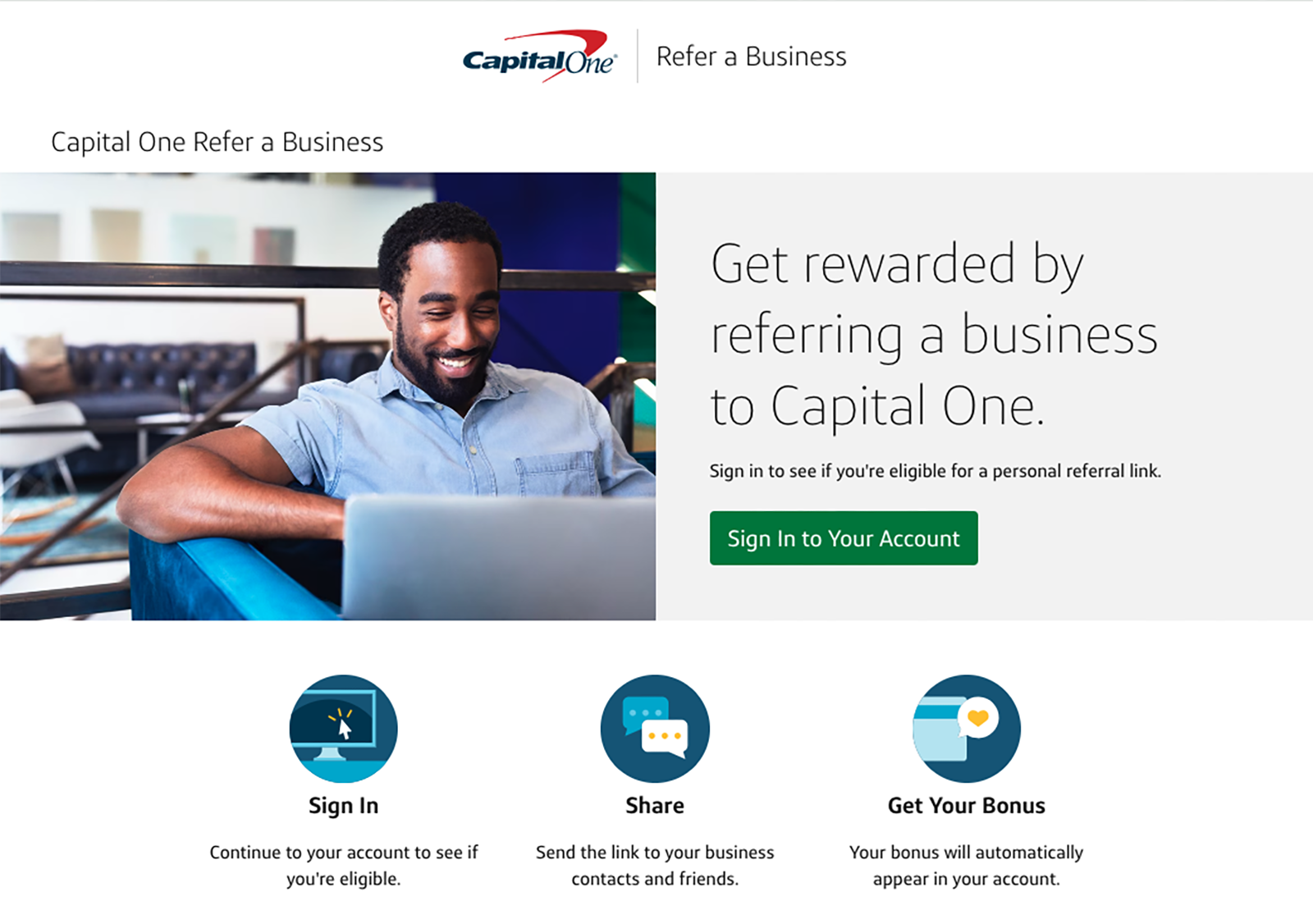 Refer businesses to Capital One and earn up to $1,500 per referral ...