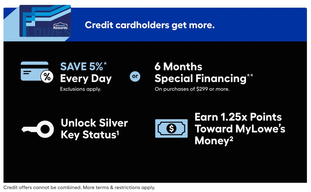 Save money on home projects with MyLowe’s Rewards Credit Card and ...