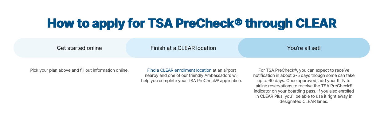 Travelers can now enroll in TSA PreCheck via Clear at 13 US airports ...
