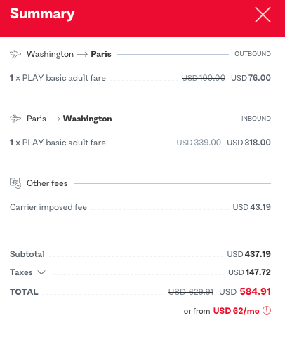 Play Airlines is offering a 25% discount for tickets to Europe through ...