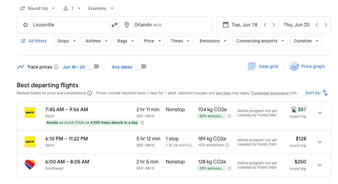 Southwest fares now displaying in Google Flights - The Points Guy